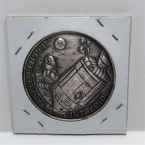 1969 Apollo Xii Missionintrepid125 Metal Commemorative Property Room