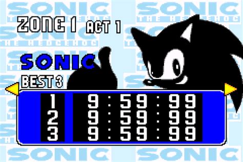Sonic Advance Game Ui Database