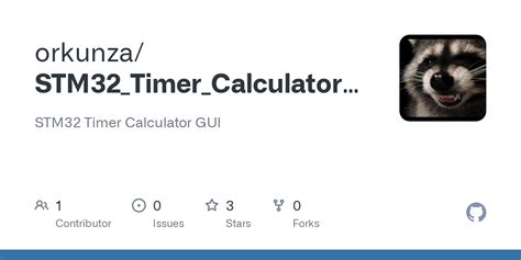 Github Orkunzastm32timercalculatorgui Stm32 Timer Calculator Gui