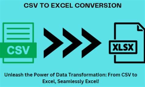 seamless csv to excel or excel to csv conversion transformation by