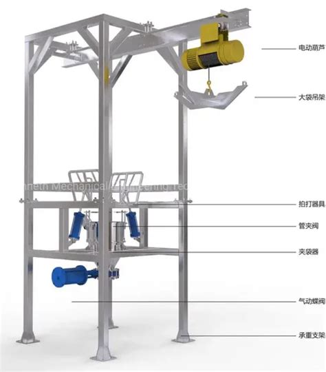 Bulk Bag Unloader Jumbo Bag Unloading System Big Bag Discharger For Pvc