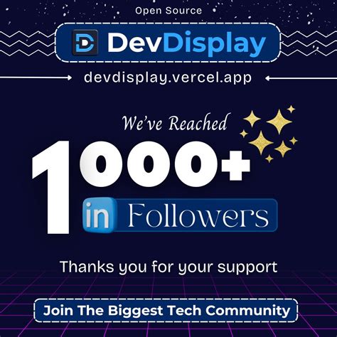 devdisplay global tech hub on linkedin if you are working on something that you really care
