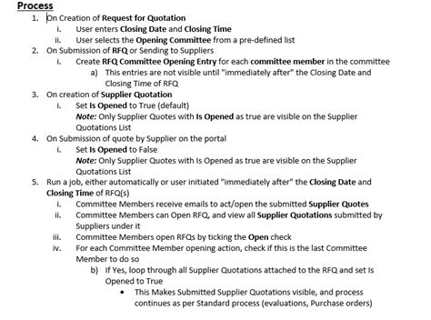 Featureenhancement Request Submitted Supplier Quotes Opening And
