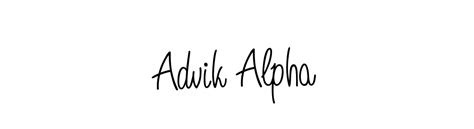 73 Advik Alpha Name Signature Style Ideas Good Esignature