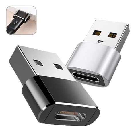 Adaptador Conversor Usb Usb Tipo C F Mea Para Macho Unidades Cor Preto Preto Mercadolivre