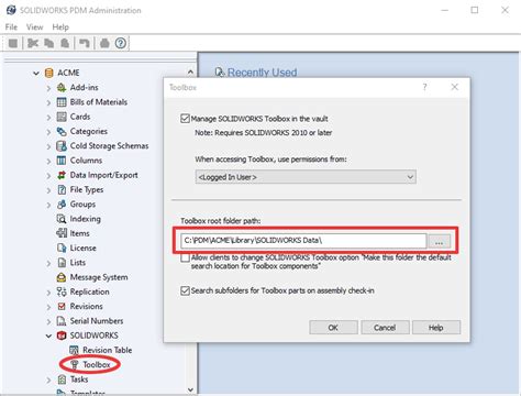 upgrade solidworks toolbox in pdm automatically
