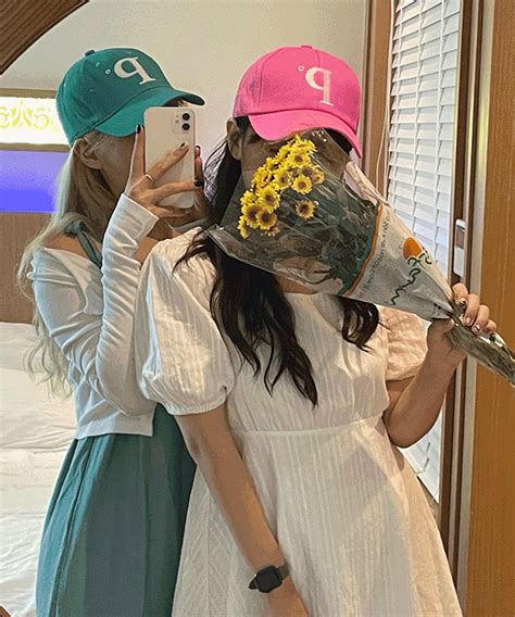 [일주일만 할인★ 1 1할인 Md소장] 예쁜 컬러감 커플 레터링 이니셜 영어 알파벳 P 꾸안꾸 볼캡 캡 모자 에이블리