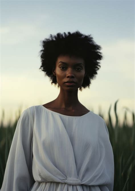 Black Woman Minimal White Shirt Premium Photo Rawpixel