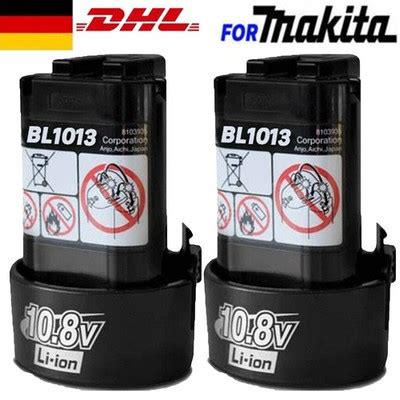 2x 60ah Original Bl1013 Akku Für Makita 108v Bl1014 Df330d 194551 4