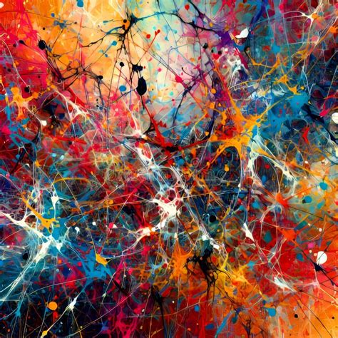 Neural Net Fractal Abstract Stock Illustration Illustration Of