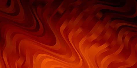 Dark Orange Vector Background With Curved Lines 1841347 Vector Art At Vecteezy