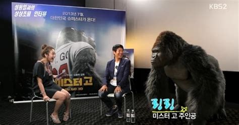 영화 미스터고의 고릴라 링링 연예가중계 깜짝 등장