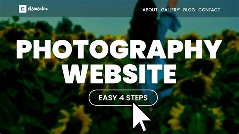 how to make a photography website using wordpress and elementor step by step tutorial for