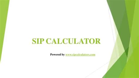PPT Benefits Of SIP Calculator Online PowerPoint Presentation Free Download ID 12589432