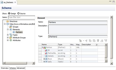 schema object schema view