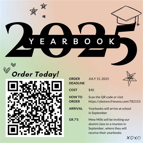 Pre Order Yearbook 2024 25 École Saint Sacrement