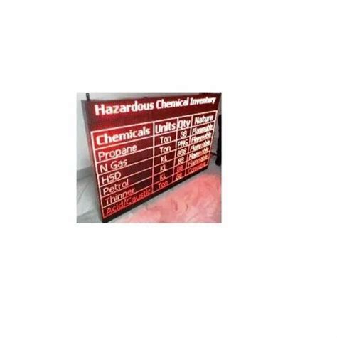 Led Display Board Safety Hazardous Led Display Board Manufacturer From New Delhi