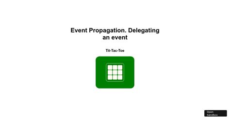 Event Propagation Delegating An Event Codesandbox