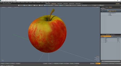 Realistic Apple Fruit Model Turbosquid 2236319