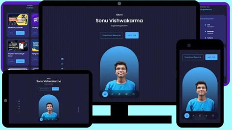 Sonu Vishwakarma On Linkedin React Js Portfolio Website Responsive