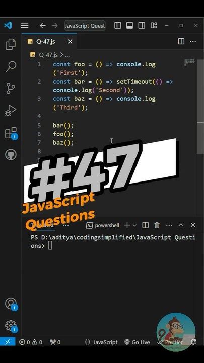 q47 javascript questions series coding webdevelopment
