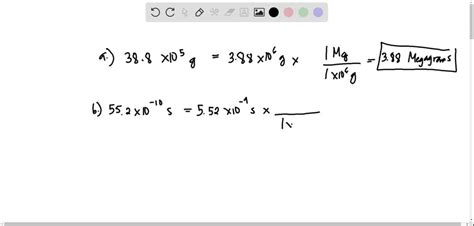 Use Prefix Multipliers To Express Each Measurement Without Any