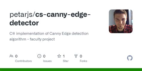 Github Petarjs Cs Canny Edge Detector C Implementation Of Canny Edge Detection Algorithm