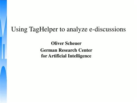 ppt using taghelper to analyze e discussions powerpoint presentation