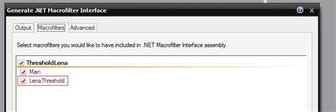 Net Macrofilter Interface Generator