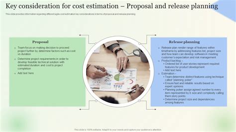 Key Consideration For Cost Estimation Proposal And Release Planning Formats Pdf