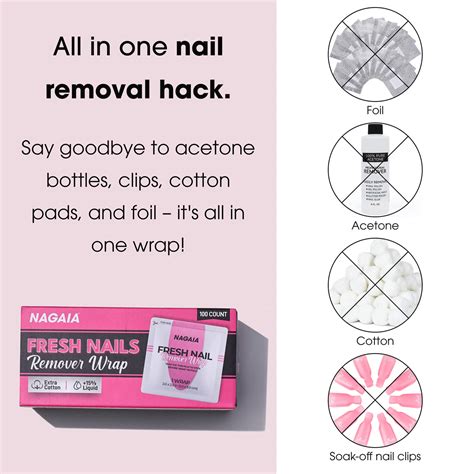 Fresh Nail Dipping Removal Foil Wrap Effortless Nail Polish Removal With Fresh Foil Wrap Nagaia