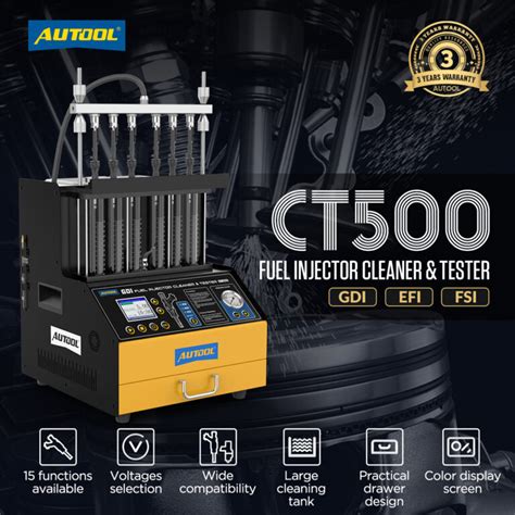 Autool Ct500 Gdi Efi Fei Fuel Injector Cleaner And Tester Autool