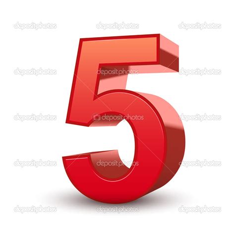 Numero 5 Rojo Estudiar