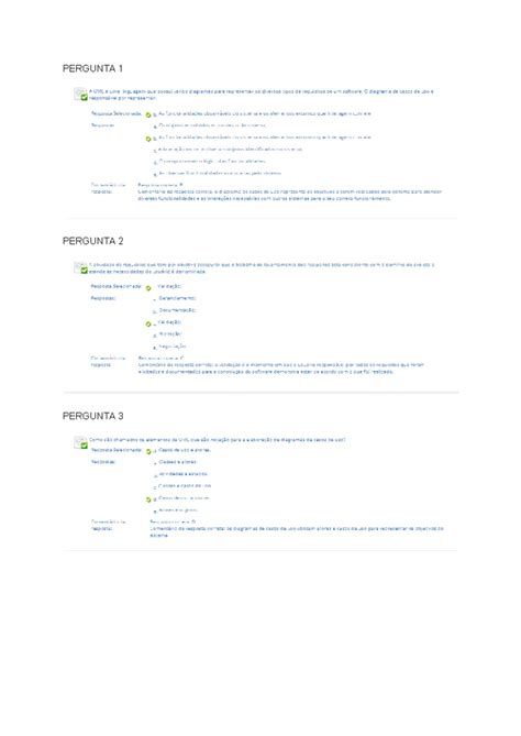 Programação Orientada A Objetos I Questionário Unidade Ii Revisar Envio Do Teste