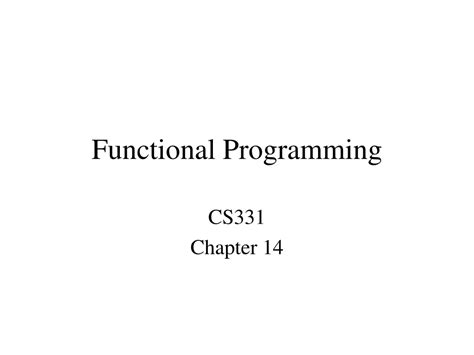 Ppt Functional Programming And Lambda Calculus Powerpoint