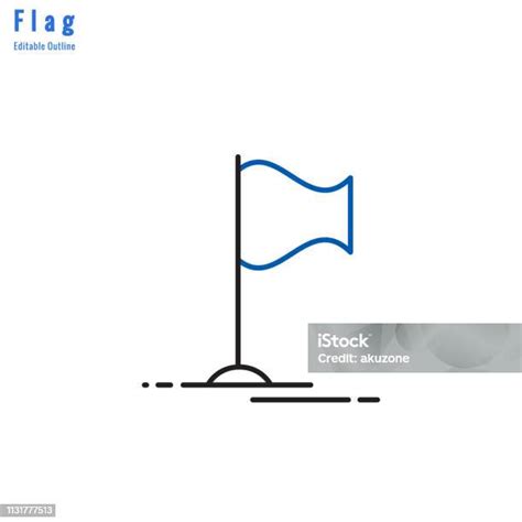 플래그 아이콘 설정 경쟁 깃발 이정표의 성공 가는 선 편집 가능한 스트로크 결승선에 대한 스톡 벡터 아트 및 기타 이미지 결승선 경쟁 기 Istock