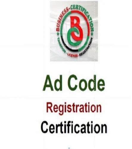 Ad Code Registration In New Delhi Id 26413041797
