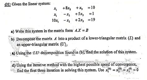 Solved Solve It All In Clear And Detailed NUMERICAL Chegg