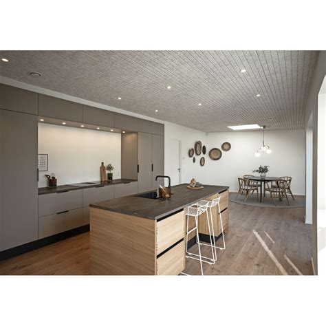 Troldtekt Akustik Træbeton V Line 1way 10 Ultrafin Hvid 25 Mm 60x120 Cm