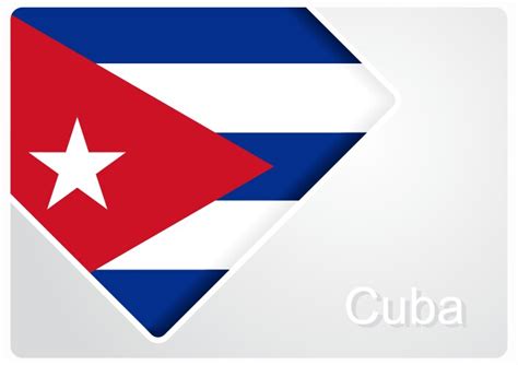 Cuban Flag Wavy Abstract Background Royalty Free Vector