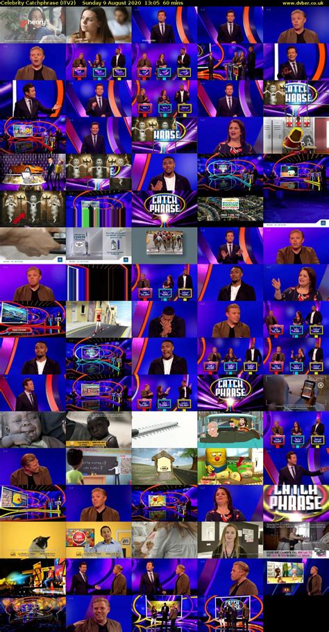 Celebrity Catchphrase Itv2 2020 08 09 1305
