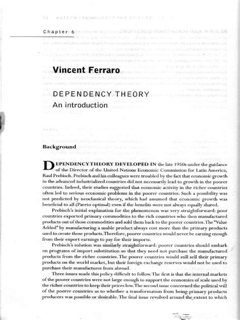 Dependency Theory Pdf