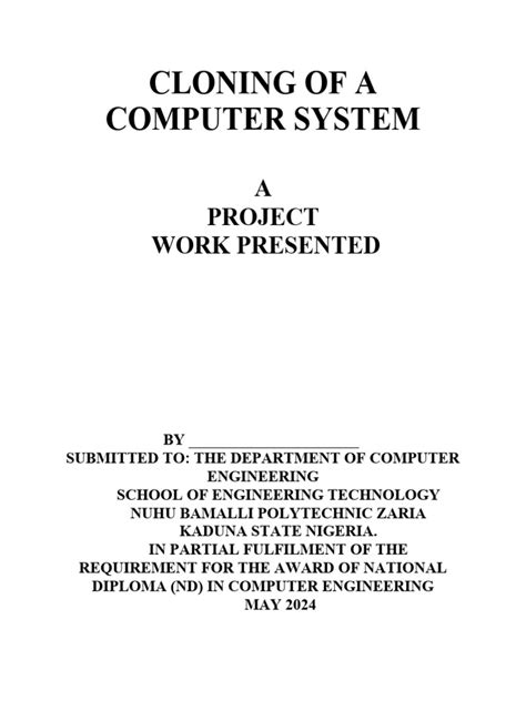 Cloning Of A Computer System Pdf Central Processing Unit Inputoutput