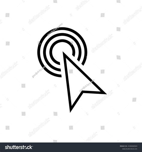cursor click icon arrow pointer icon stock vector royalty free