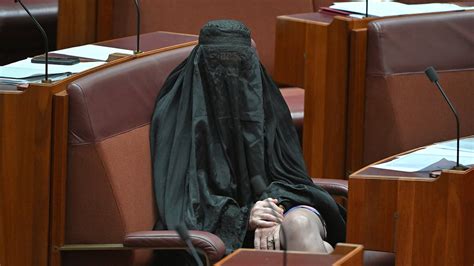 Pauline Hanson Is Suspended From The Senate In Stinging Punishment For Burqa Stunt And Cops Pile