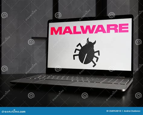 Malware Or Malicious Software Is Shown Using The Text Stock