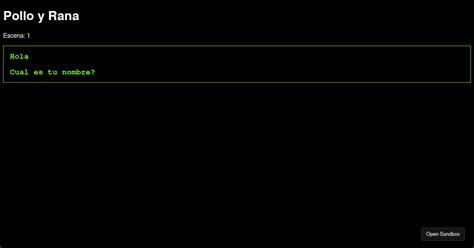 Pollo Y Rana Codesandbox