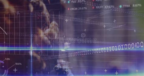 Processing Financial Data With Binary Code Thoughtful Person In School