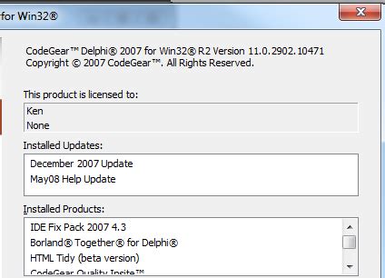 Which Updates To Install To Reach The Latest Version Of Delphi Stack Overflow