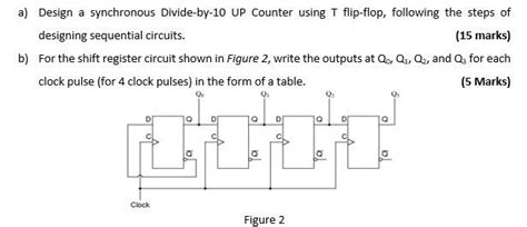 Solved A Design A Synchronous Divide By 10 UP Counter Using Chegg Com